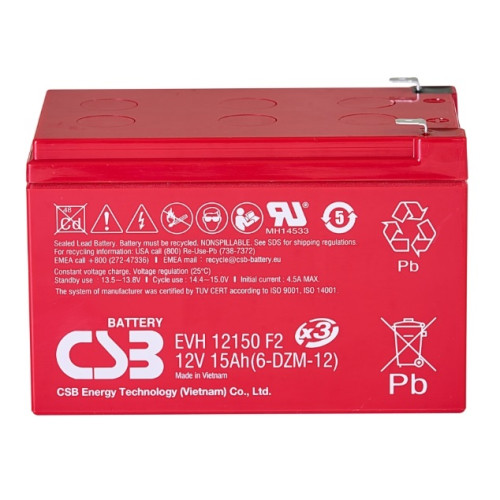CSB Battery 12V 15AH - Electric Vehicles - Model : EVH12150F2